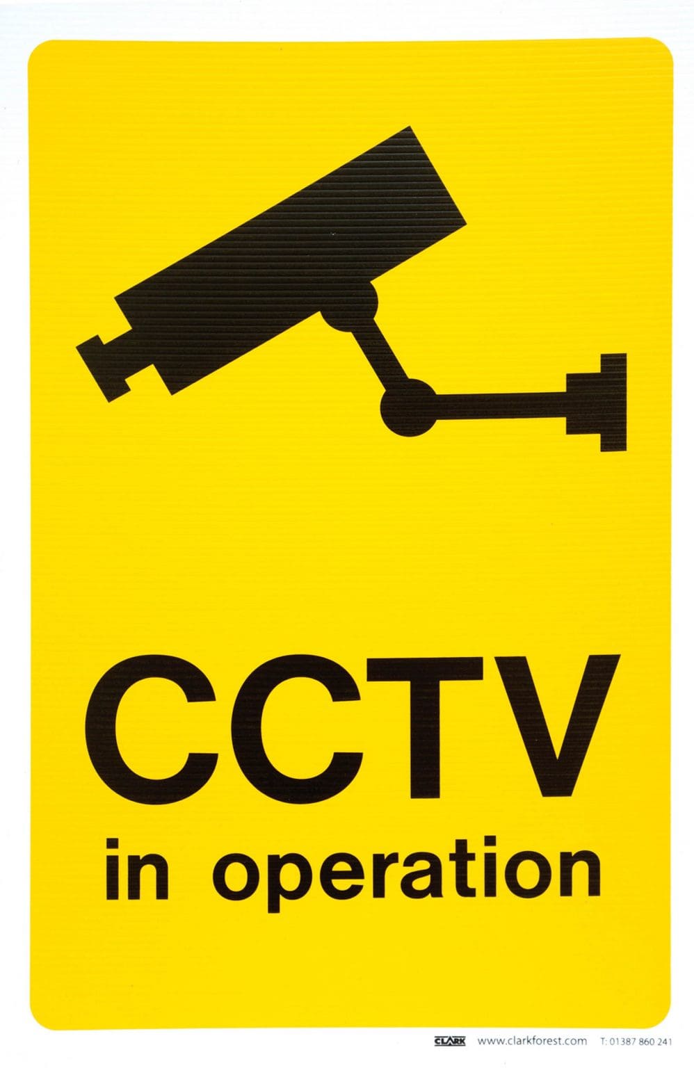 CCTV In Operation Warning Sign | Clark Engineering